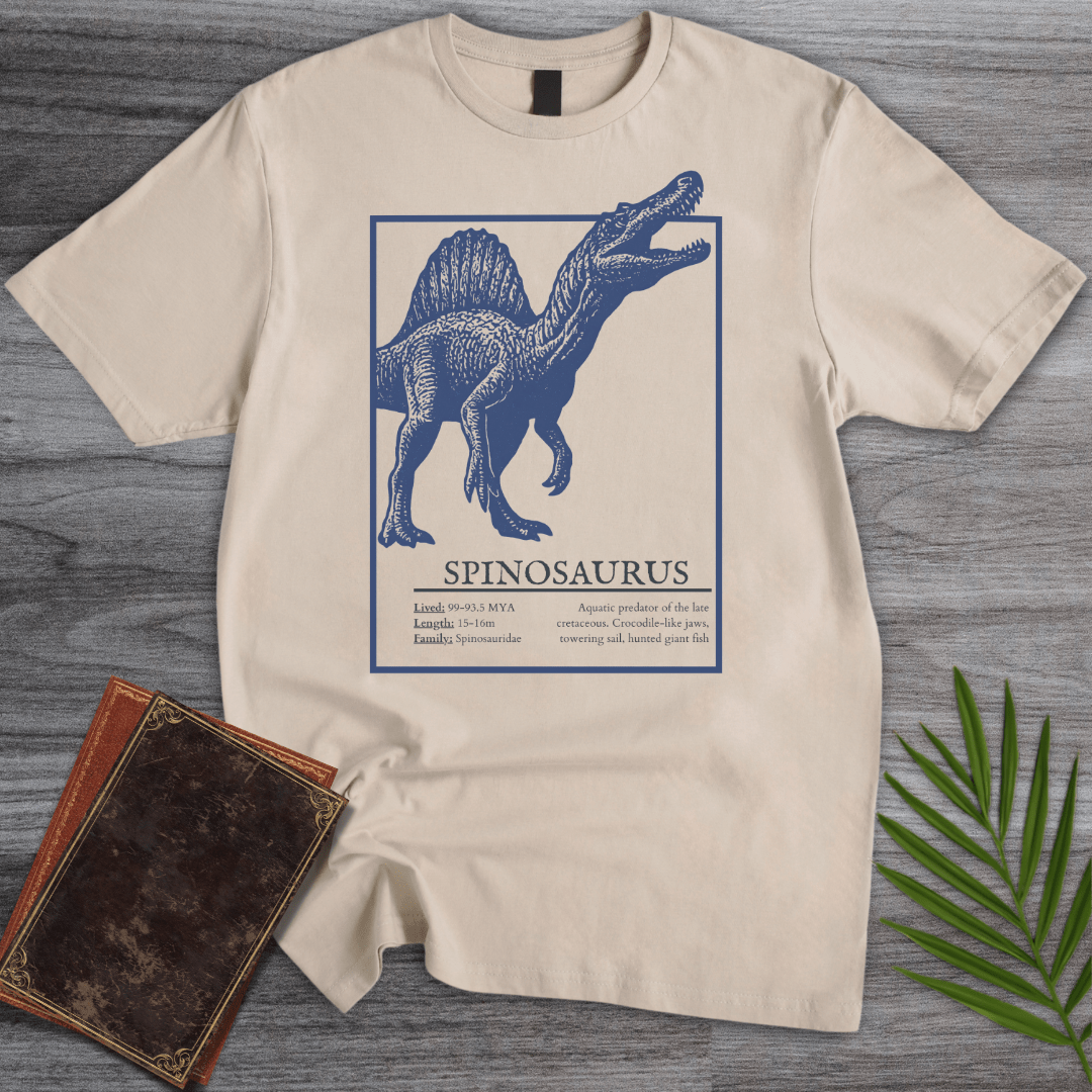 Spinosaurus Sail-Backed Hunter T-Shirt – GEOCURIOSITY